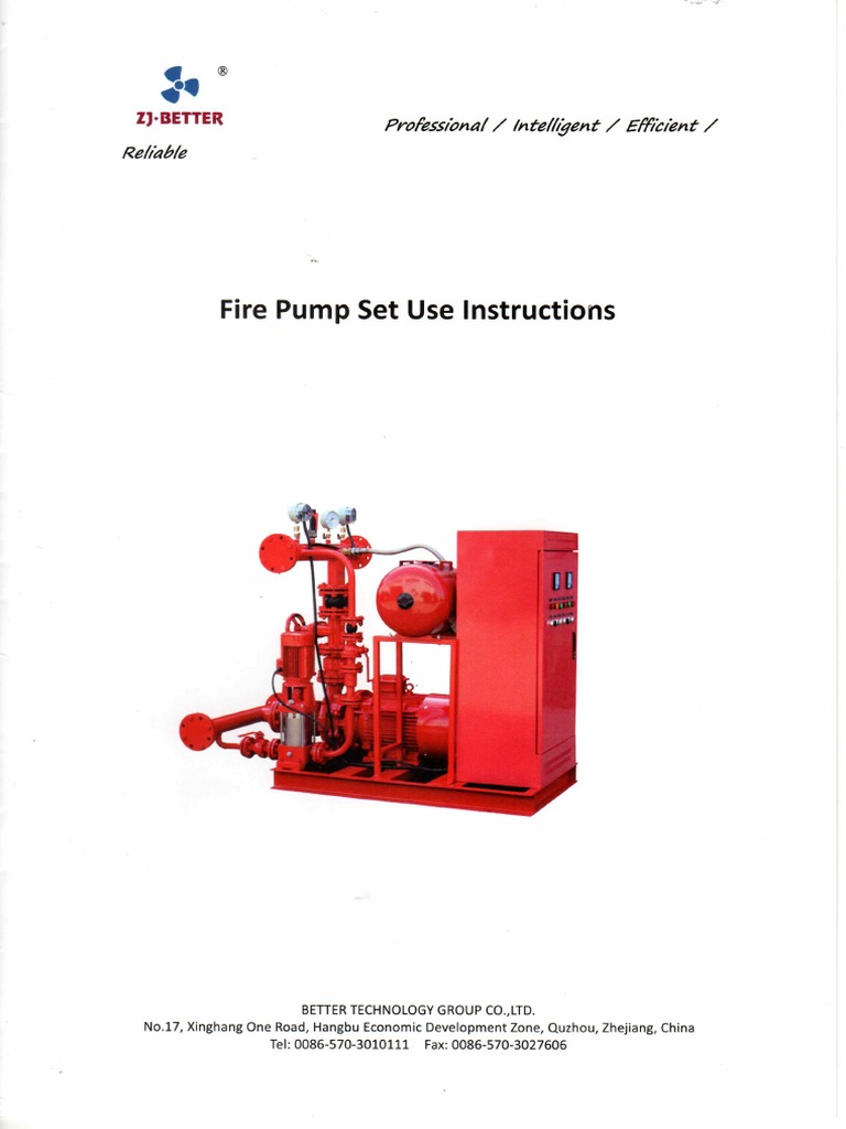 Fire Pump Manual - 1 | PDF