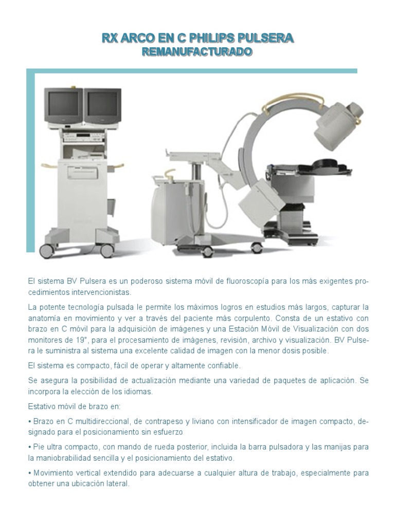 RX Arco en C Philips Pulsera | PDF