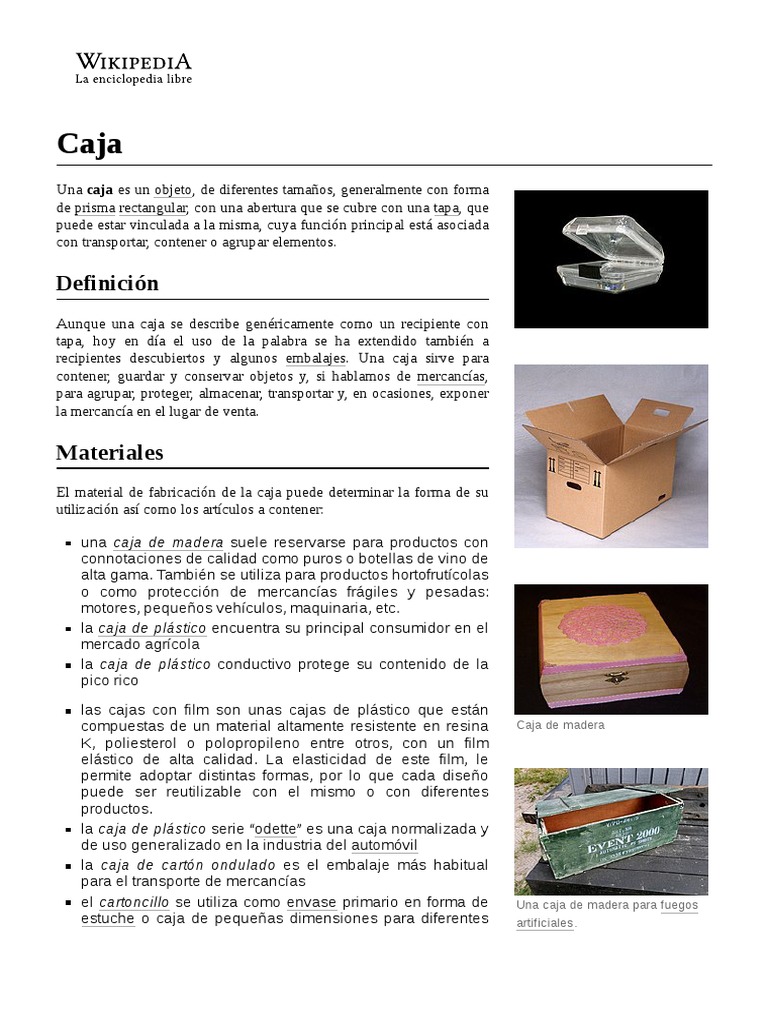 Caja | PDF