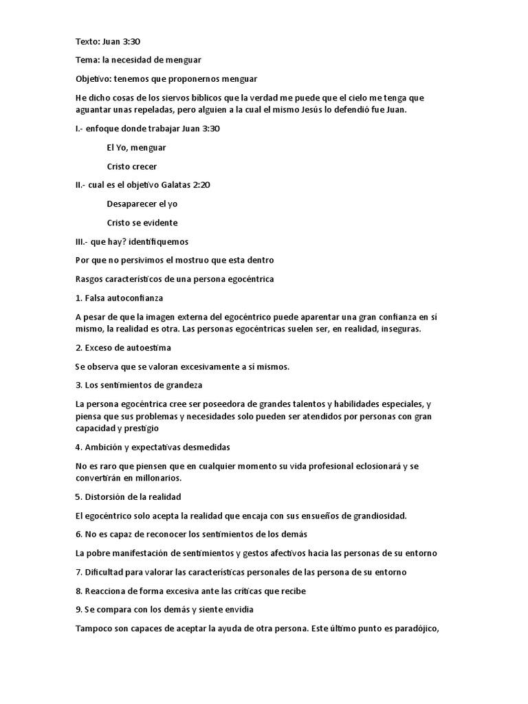 La Necesidad de Menguar | Descargar gratis PDF | Autoestima | Cognición