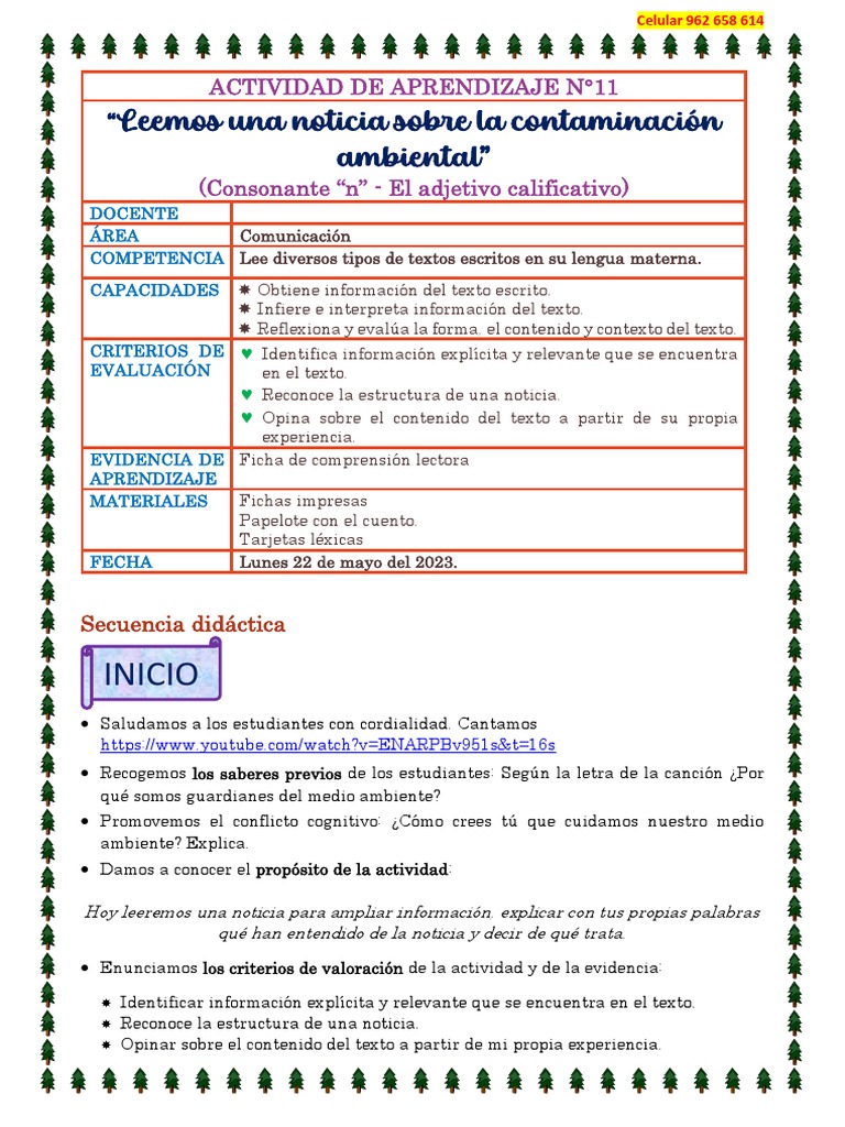 ACTIVIDAD_COMUNICACIÓN | PDF | Comprensión lectora | Residuos