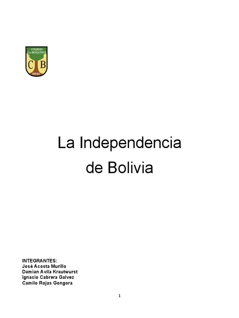 La Independencia de Bolivia | PDF