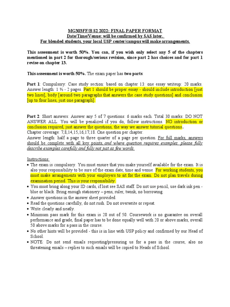 MG303 Final Paper Format | PDF