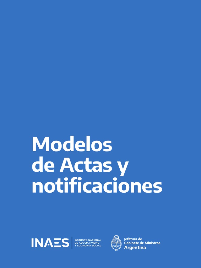 Modelos de Actas para Cooperativas | PDF | Cooperativa | Gobierno
