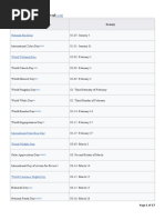 2024 Environmental Events Calendar | PDF | Environment | Systems Ecology