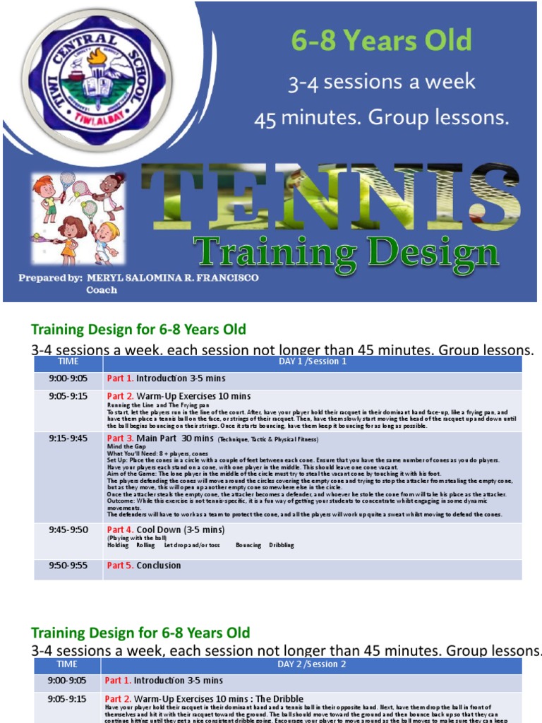 Training Design For Tennis | PDF | Athletic Sports | Ball Games