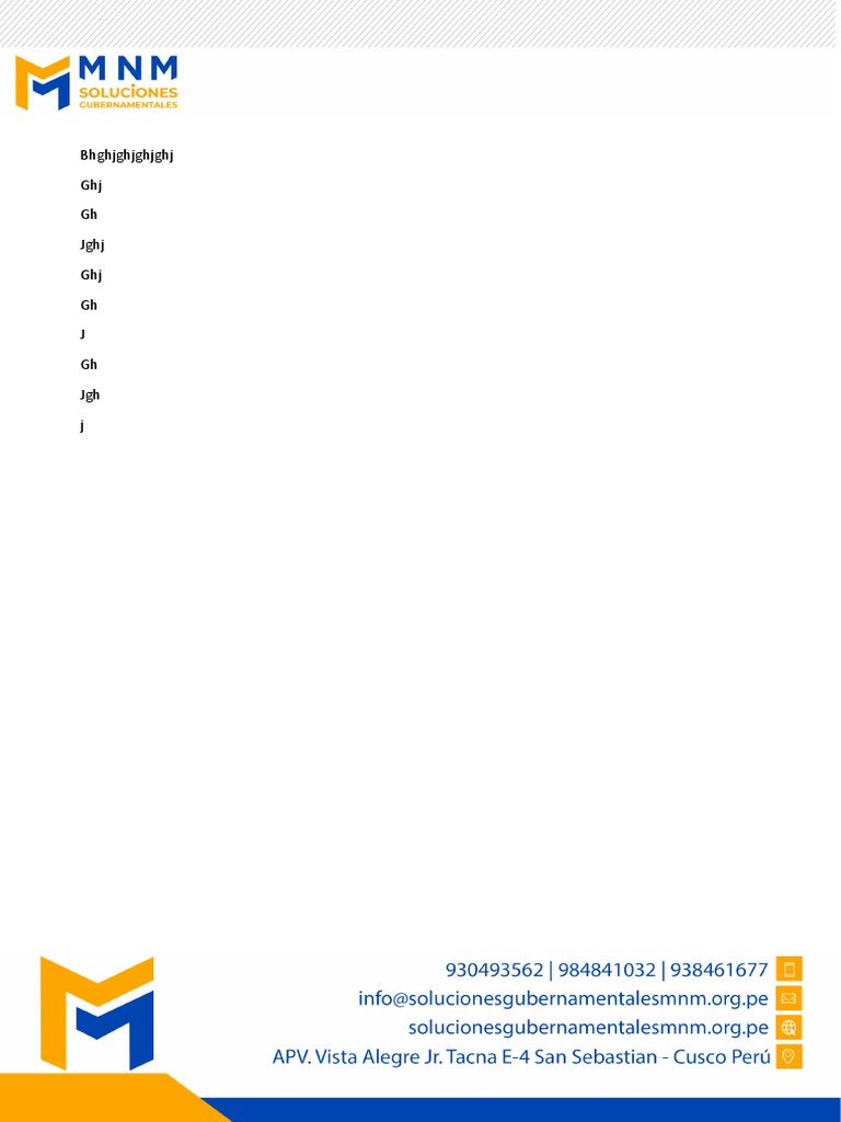 Hoja Membretada MNM | PDF