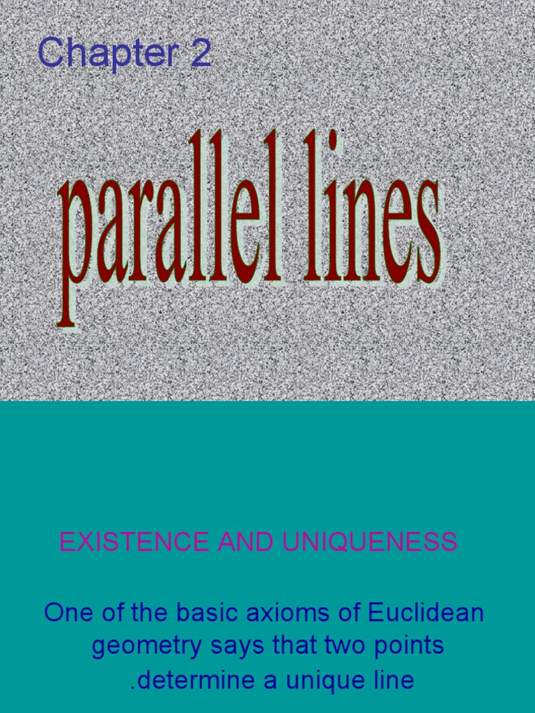 Parallel Lines Proof | PDF | Line (Geometry) | Geometry