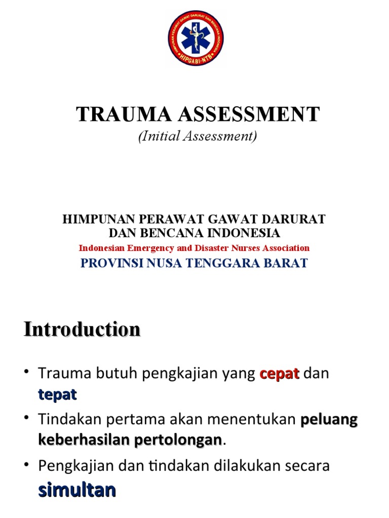 Trauma Assessment | PDF