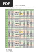 Weekly Shift Schedule Template 2025 | PDF
