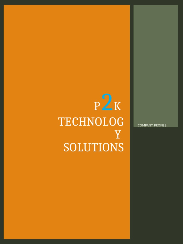P2K Technology Solutions Profile | PDF | E Commerce | Communication
