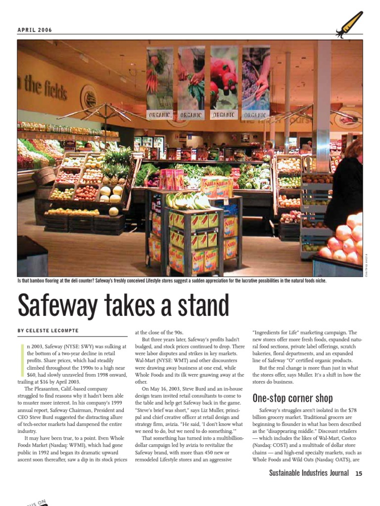 Safeway Takes A Stand - April.2006 | PDF | Retail | Grocery Store