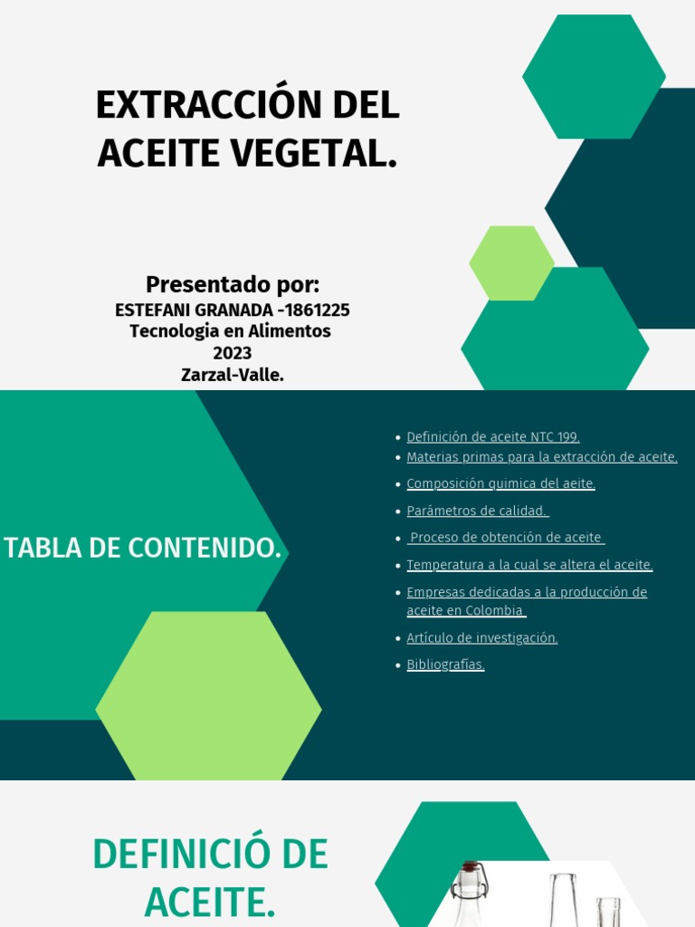 Extración de Aceites. | PDF | Aceite vegetal | Aceite de oliva