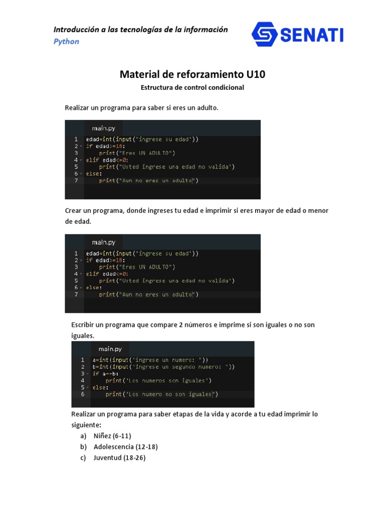 Programas Básicos en Python para Principiantes | PDF | Informática