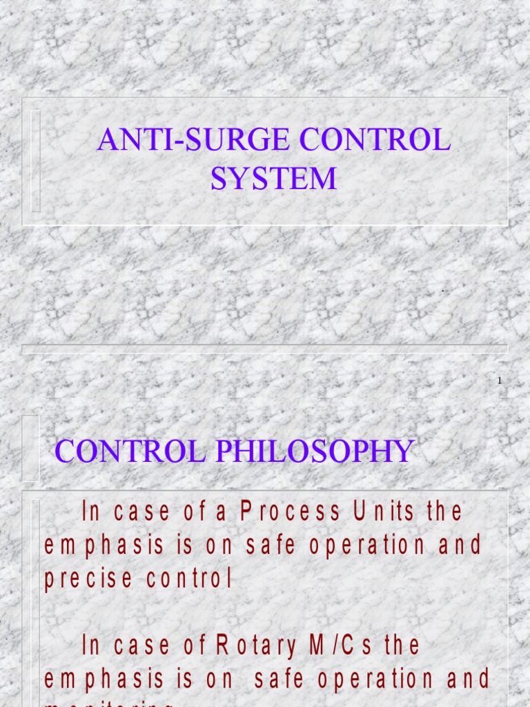 Anti-Surge Control System Overview | PDF | Valve | Chemical Engineering