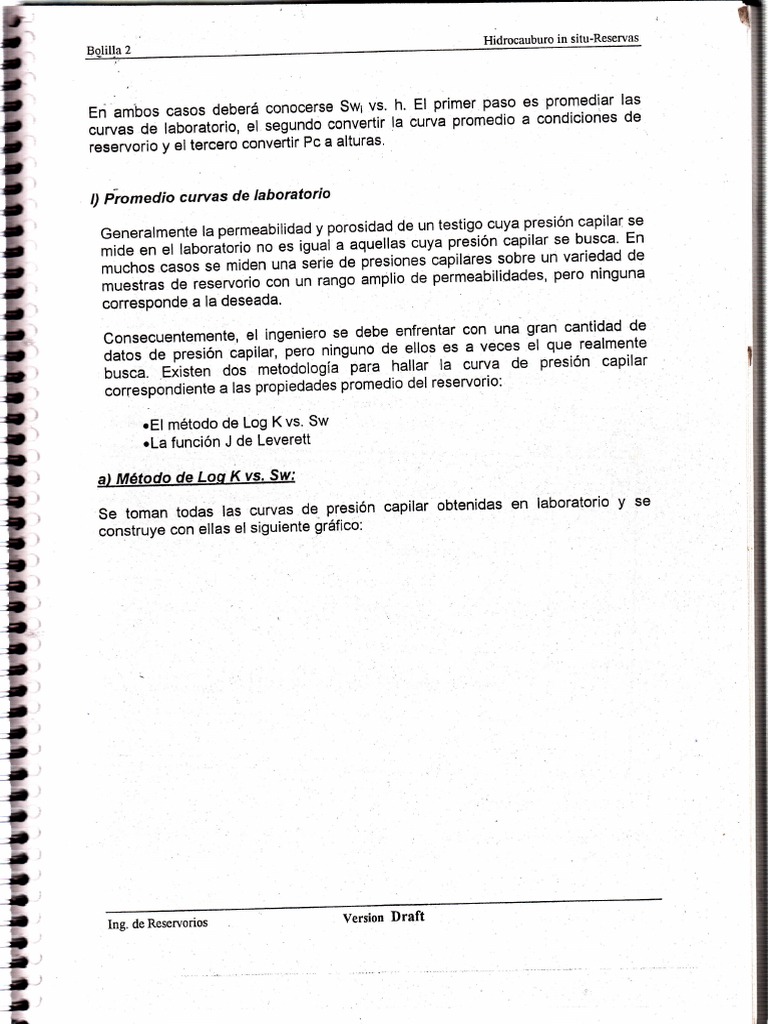 Función J de Leverett | PDF | Ingeniero civil | Mecánica de Medios ...