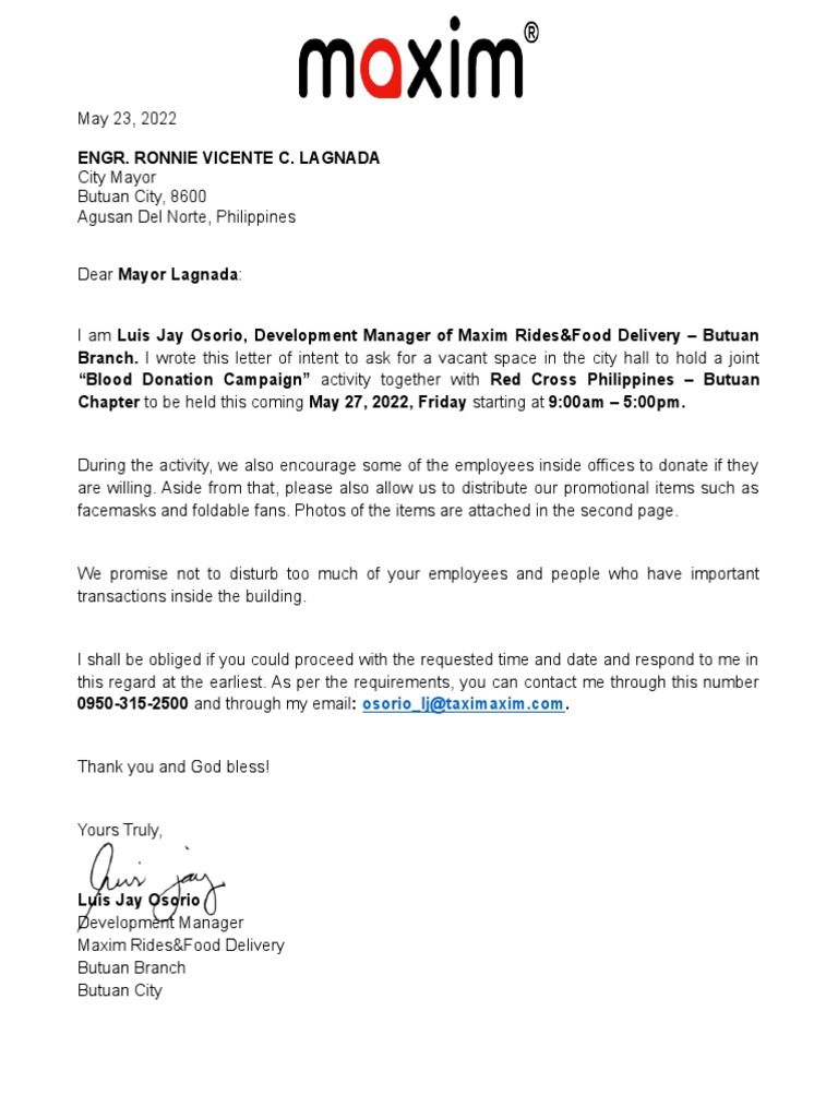 City Hall Letter Edited | PDF