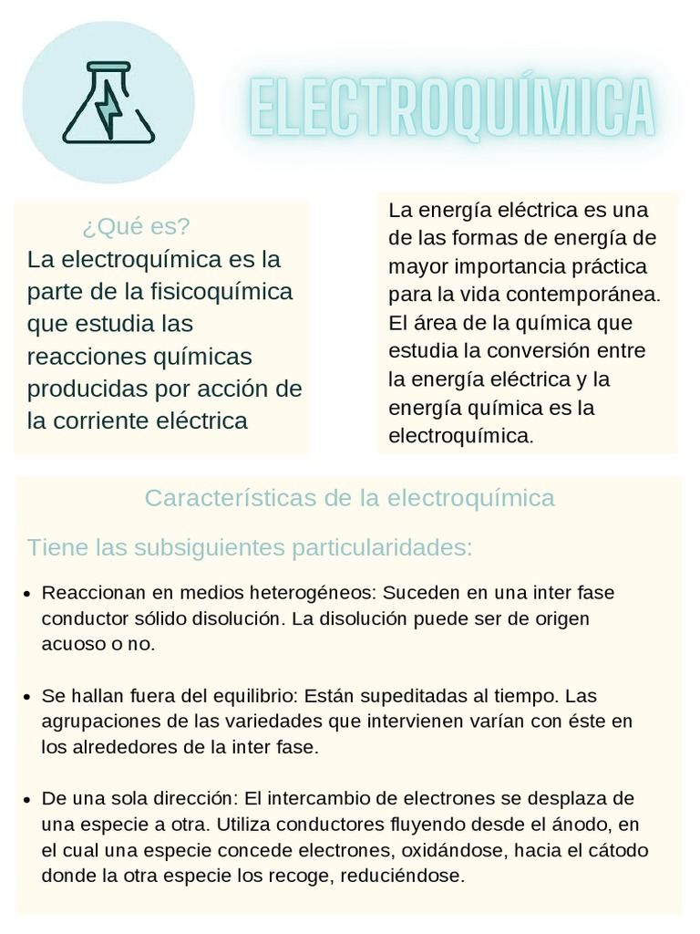 ELECTROQUIMICA | PDF | Electricidad | Electroquímica