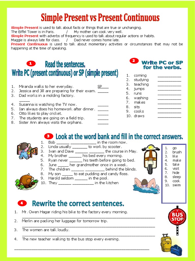 present-simple-and-present-continuous-grammar | PDF