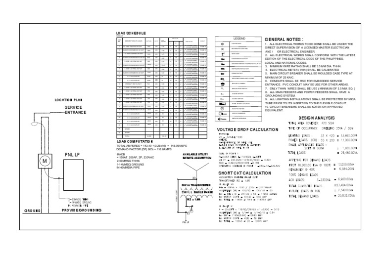 PNL LP: General Notes | PDF | Building Engineering | Electric Power