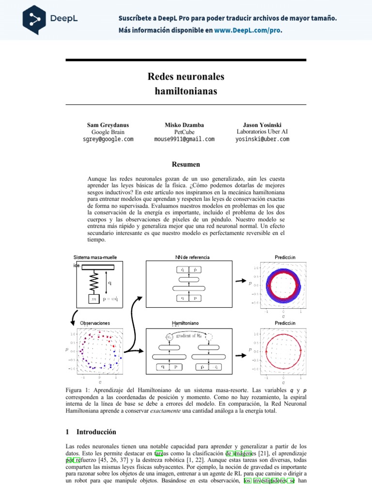 2019-Hamiltonian-Neural-Networks-Paper Es | PDF | Mecánica | Dinámica ... 2019-Hamiltonian-Neural-Networks-Paper Es | PDF | Mecánica | Dinámica ...