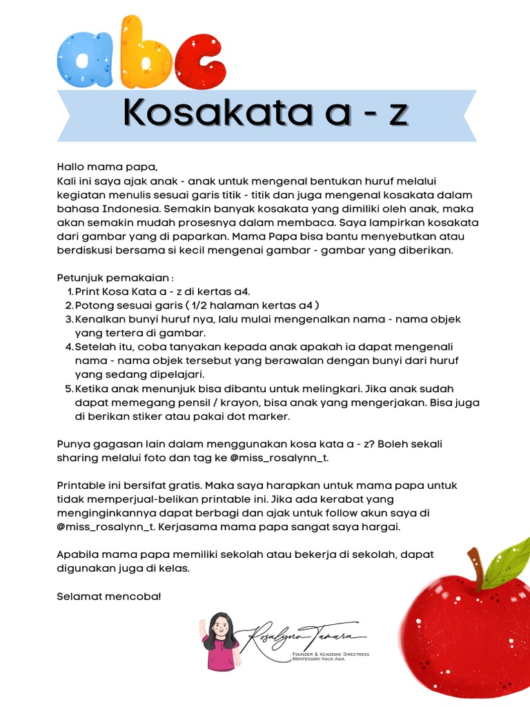 Kosakata A - Z | PDF | Filsafat | Seni & Disiplin Bahasa
