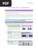 T-Test Student Excel COMPLETO | PDF | Prueba T de Student | Teoría ...