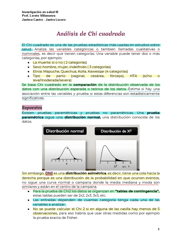 6. Chi cuadrado | PDF | Prueba de ji cuadrado | Hipótesis