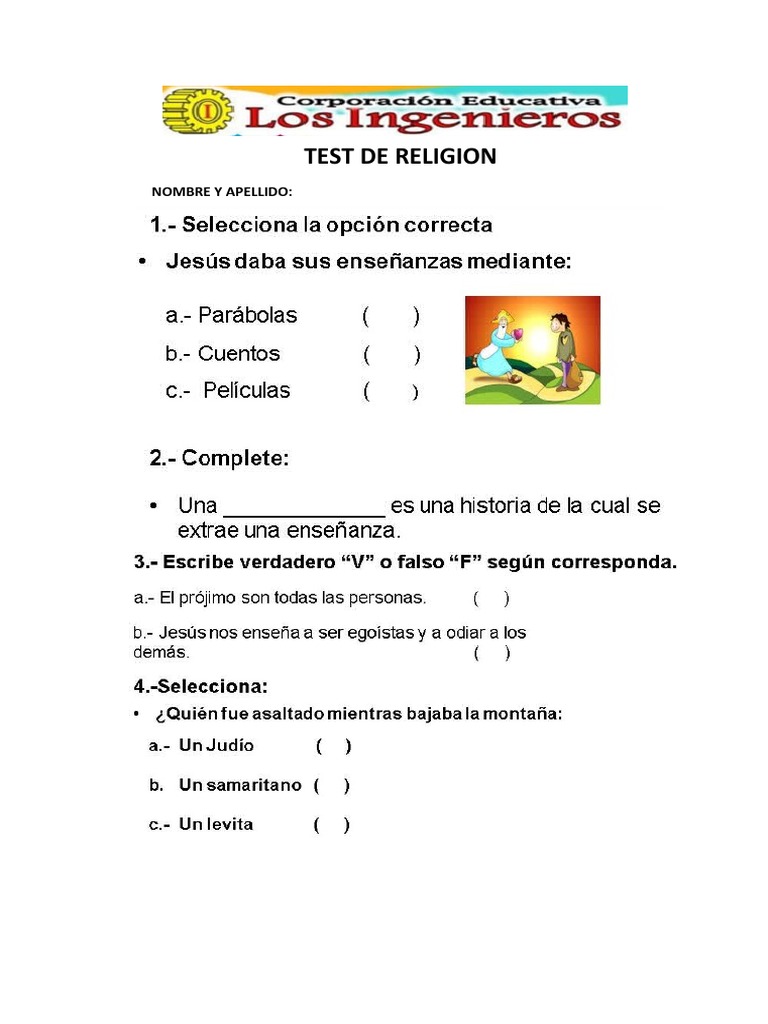 Test de Religion | PDF