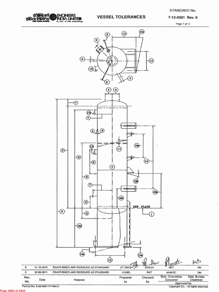 EIL - 7-12-0001-Vessel Tolerance R.6 | PDF