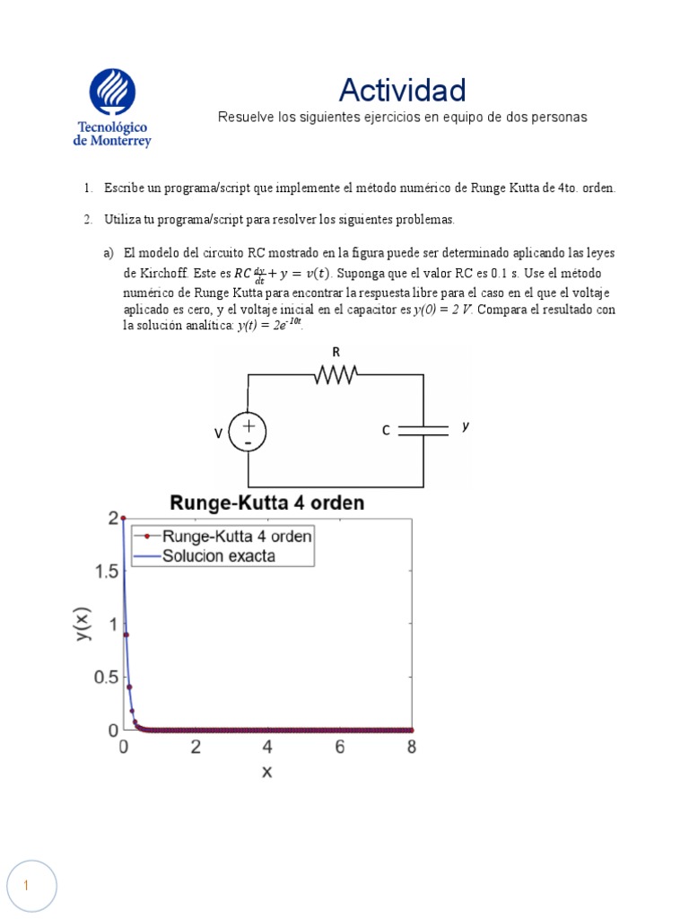 M03 Actividad4 - Método de Runge-Kutta | PDF | Ecuaciones | Ecuaciones ...