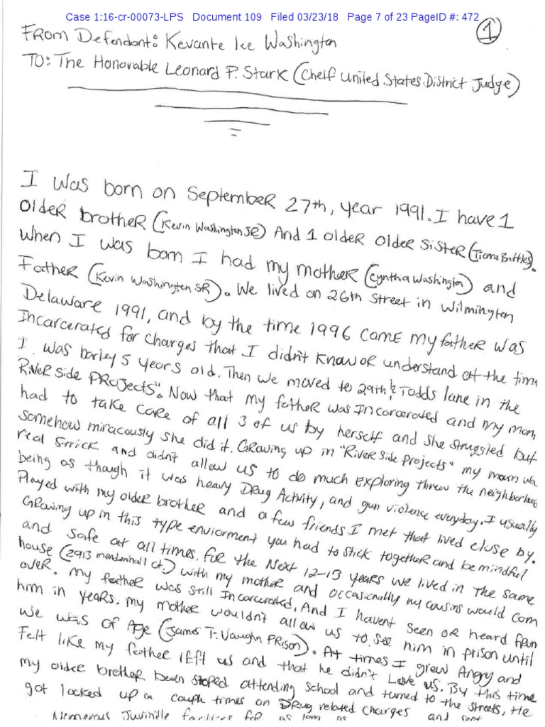 Letter Example for Kevante's Case | PDF