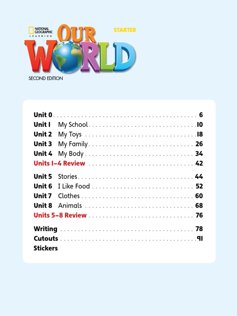 OW2e Starter Contents-Unit1 | PDF | Clothing