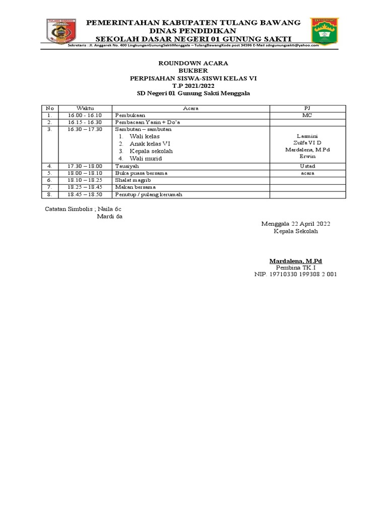 Roundon Acara Bukber 2022 | PDF
