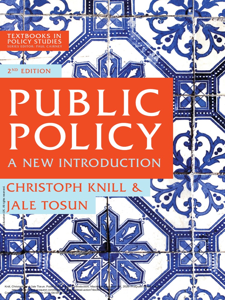 Public Policy A New Introduction | PDF | Policy | Governance