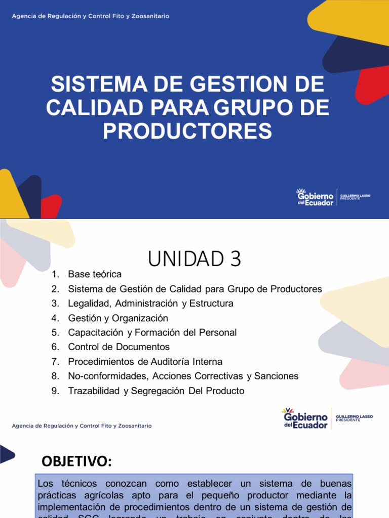 9 - SISTEMA DE GESTION DE CALIDAD PARA GRUPO DE PRODUCTORES Nueva Linea Grafica | PDF | Calidad ...