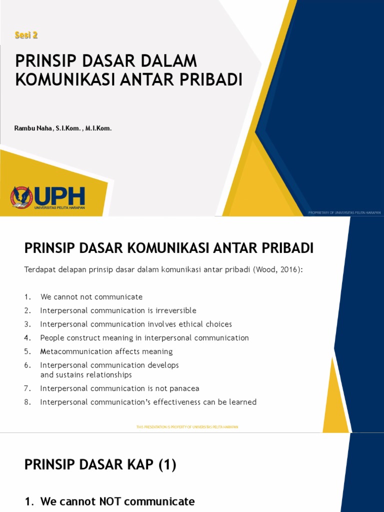 Sesi 2 - Temp UPH - Prinsip Dasar Dalam KAP | PDF