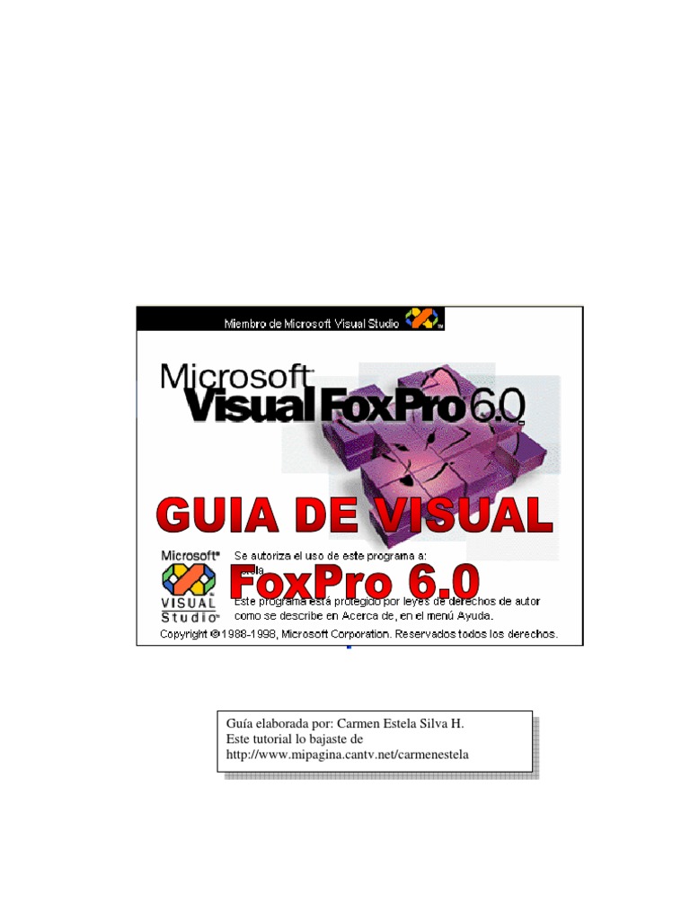Guia de Visual FoxPro | PDF | Tabla (base de datos) | Archivo de computadora