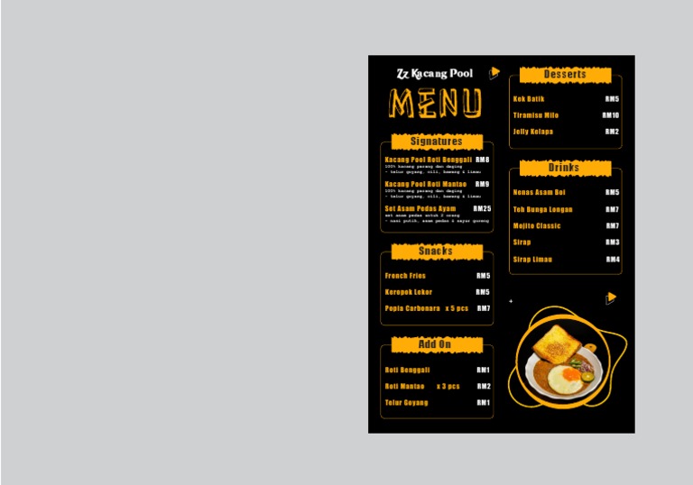 Restaurant Menu Sample | PDF