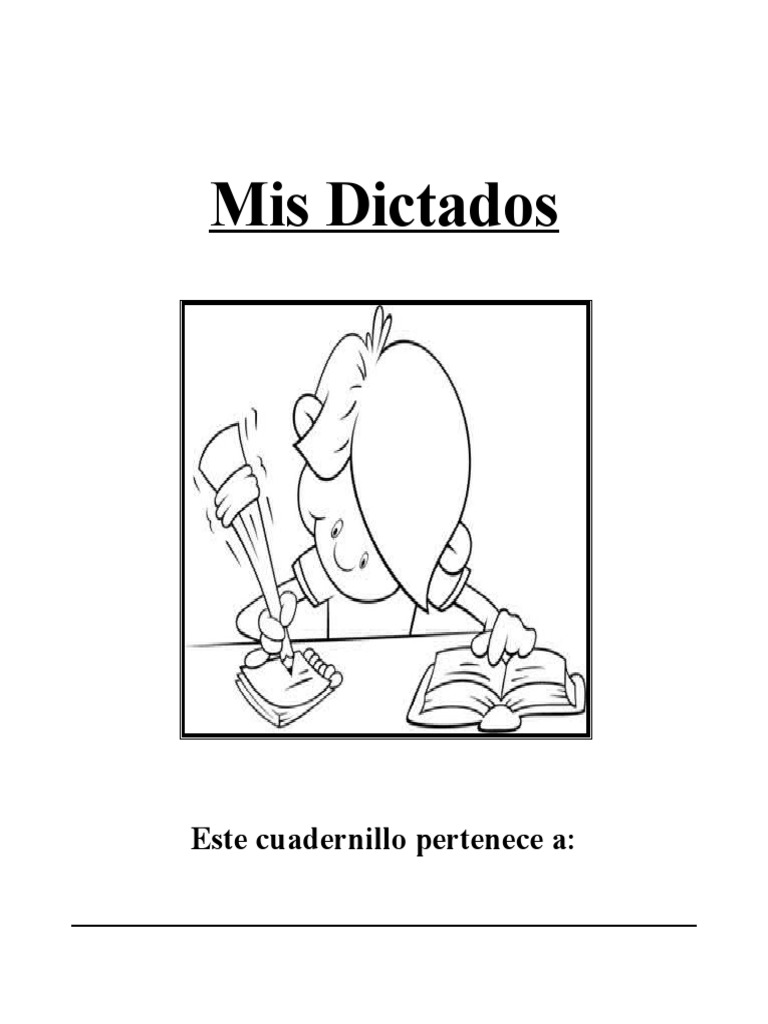 Cuaderno de Dictado Matte Primero Basico | PDF