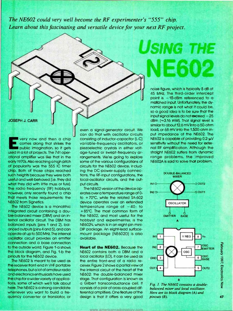 Using The Ne 602 | PDF | Capacitor | Electrical Impedance