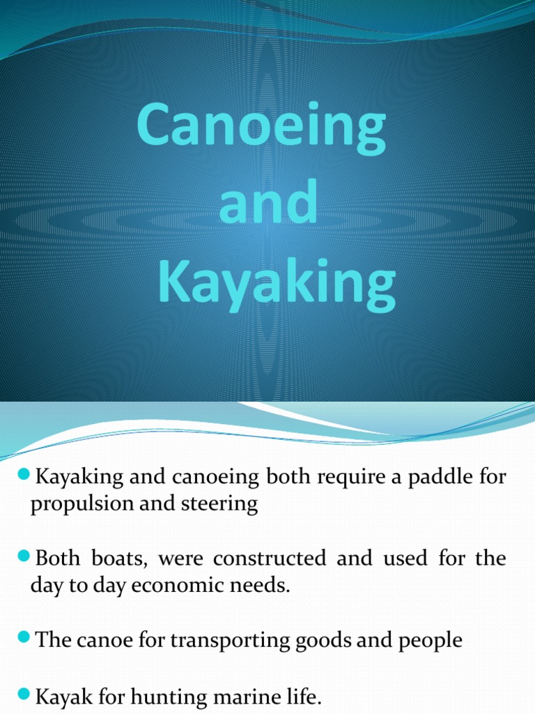 Canoeing and Kayaking | PDF | Kayak | Canoe