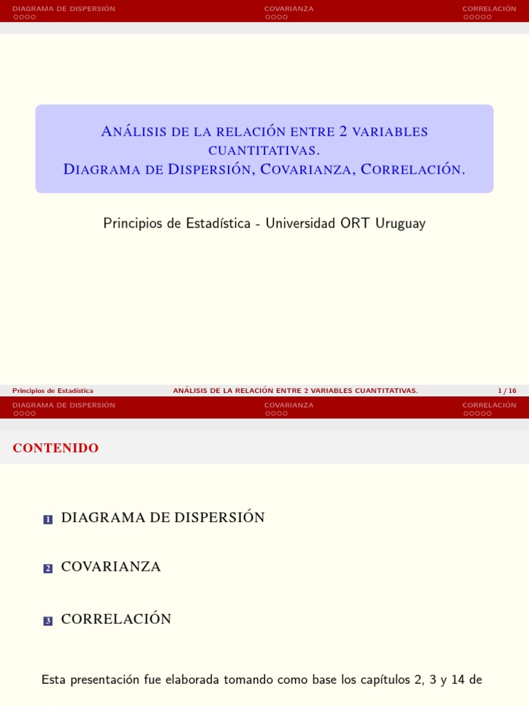 Medidas de Relación Entre 2 Variables Cuantitativas | PDF | Covarianza | Dispersión estadística