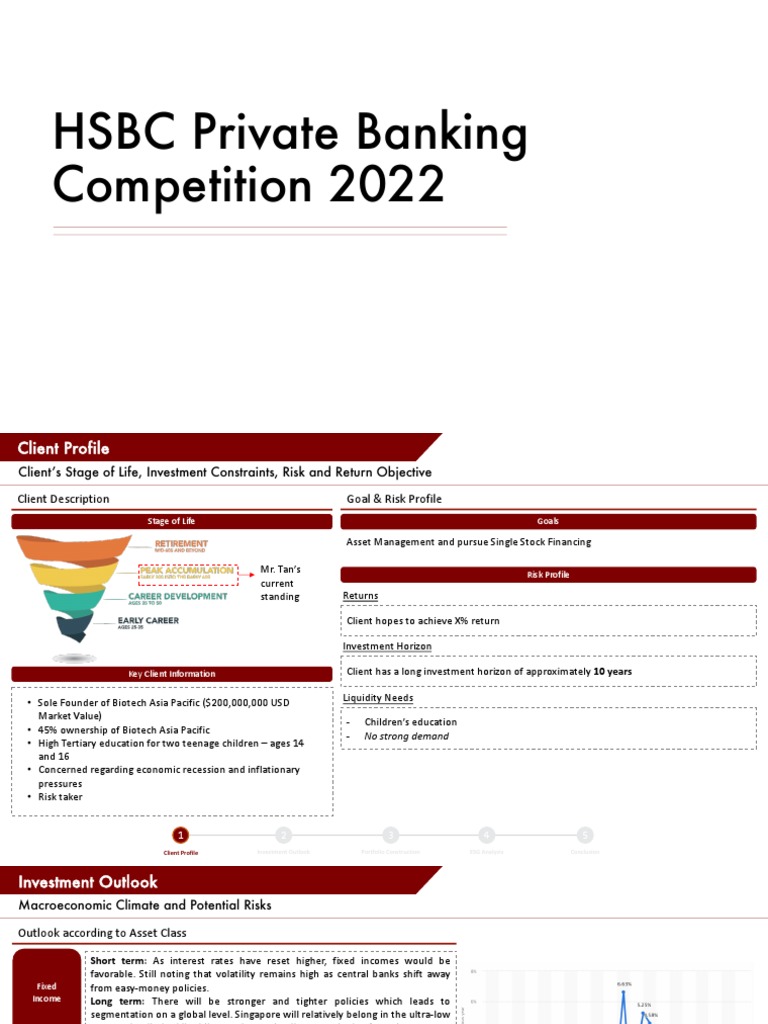 HSBC Private Banking Competition 2022 Case Example | PDF