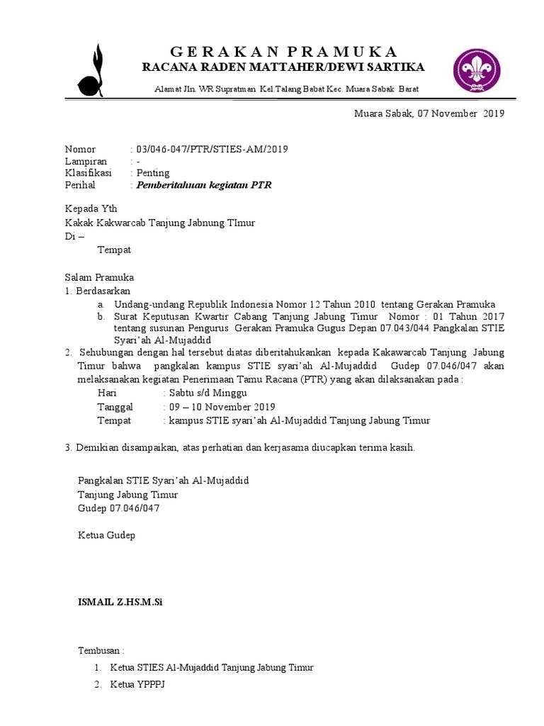 Surat Pemberitahuan DKC | PDF