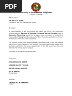 Formal Letter To DPWH | PDF | Science | Transport
