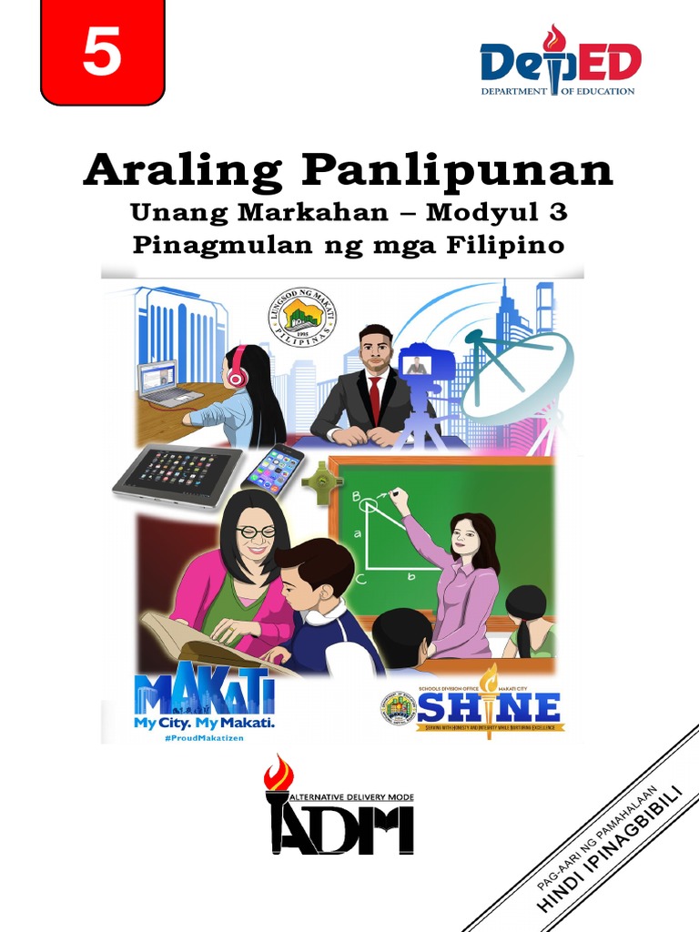 Ap5 - q1 - Mod3 - Pinagmulanngfilipino - v1.2 FOR PRINTING | PDF