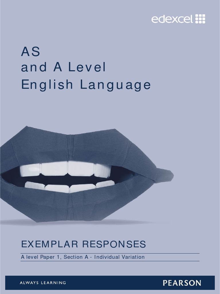 A Level English Language Exemplar Pack | PDF | Analysis | Data