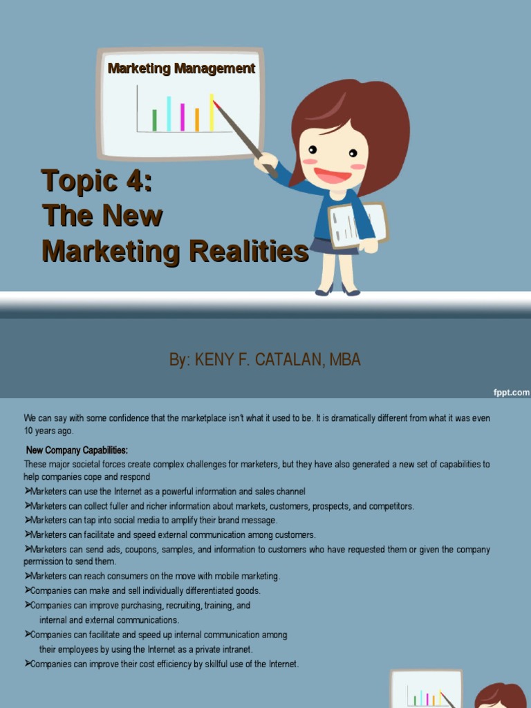 Topic 4 The Marketing Realities Pdf Marketing Sales