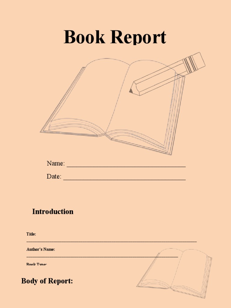 Book Report Template 08 | PDF